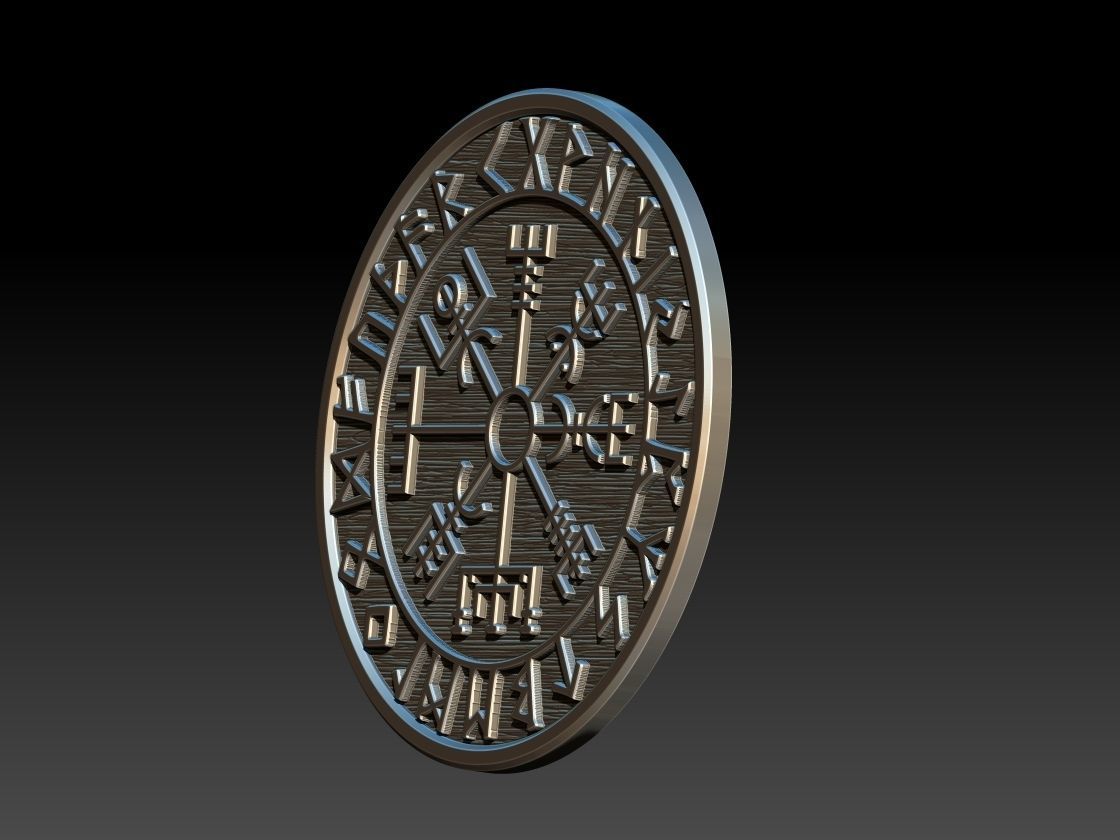 Vegvisir Viking Compass 3D model 3D printable | CGTrader