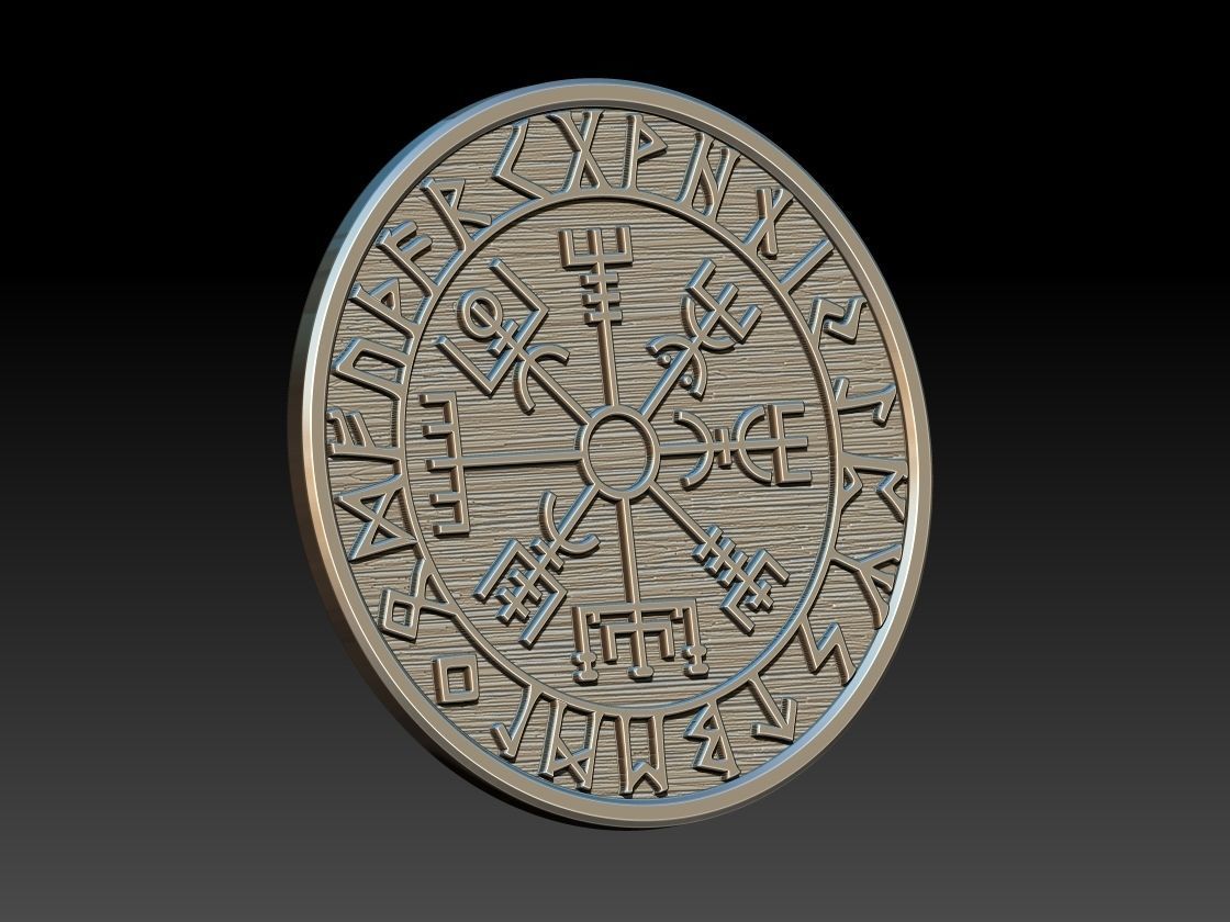 Vegvisir Viking Compass 3D model 3D printable | CGTrader