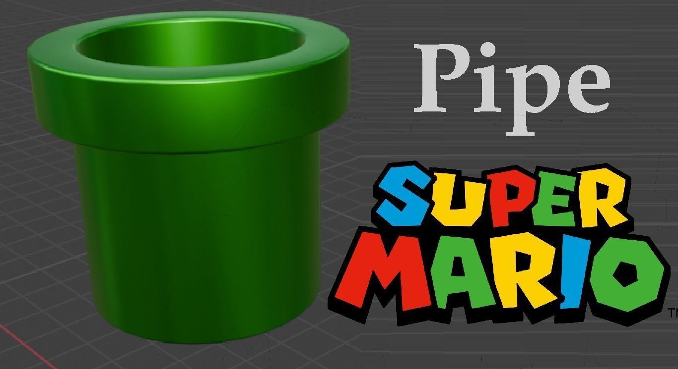Pipe Super Mario Bros 3D Model free VR / AR / low-poly 3D model | CGTrader
