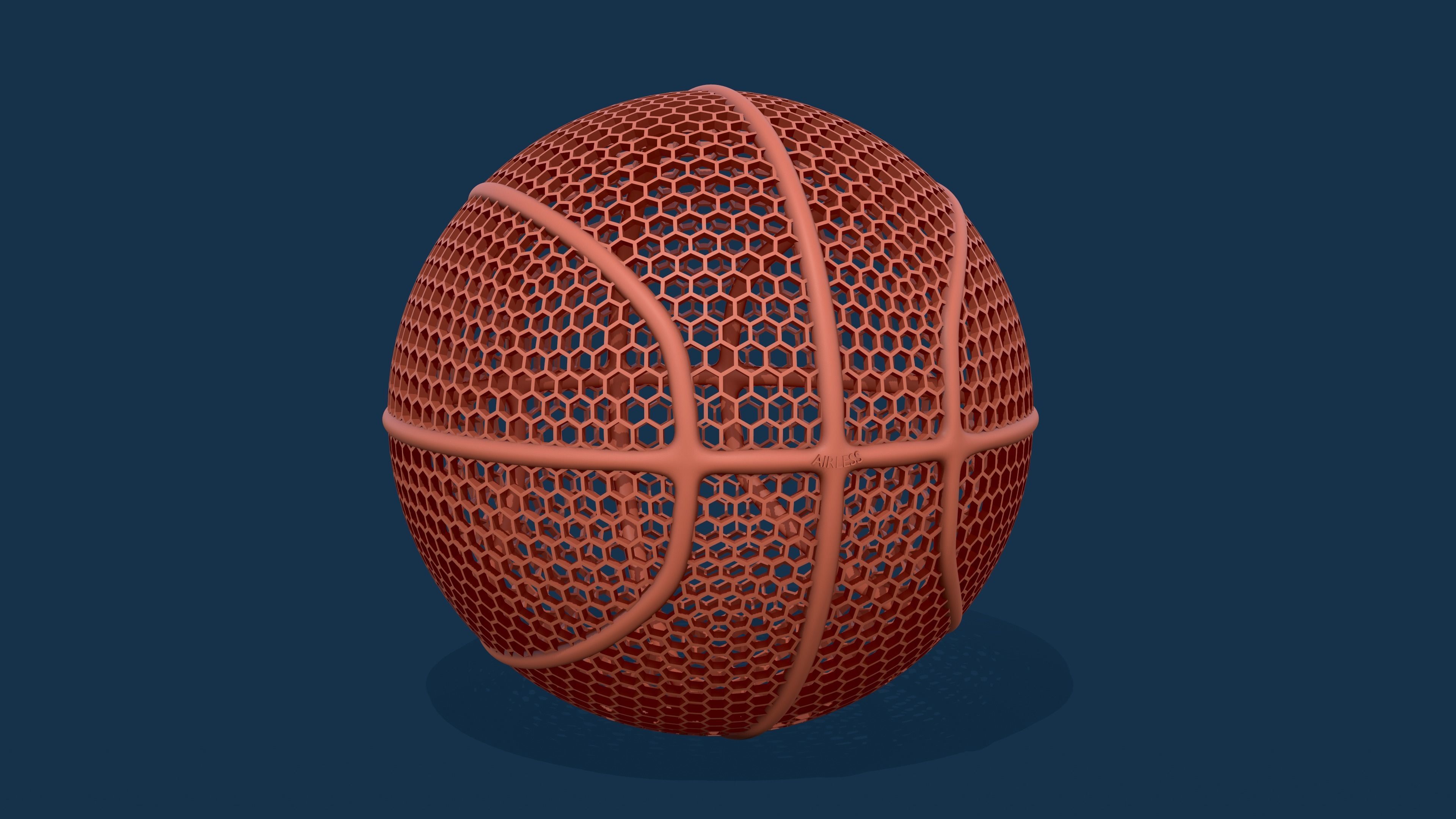 Airless Basketball - Realistic 3D Model free 3D model 3D printable ...