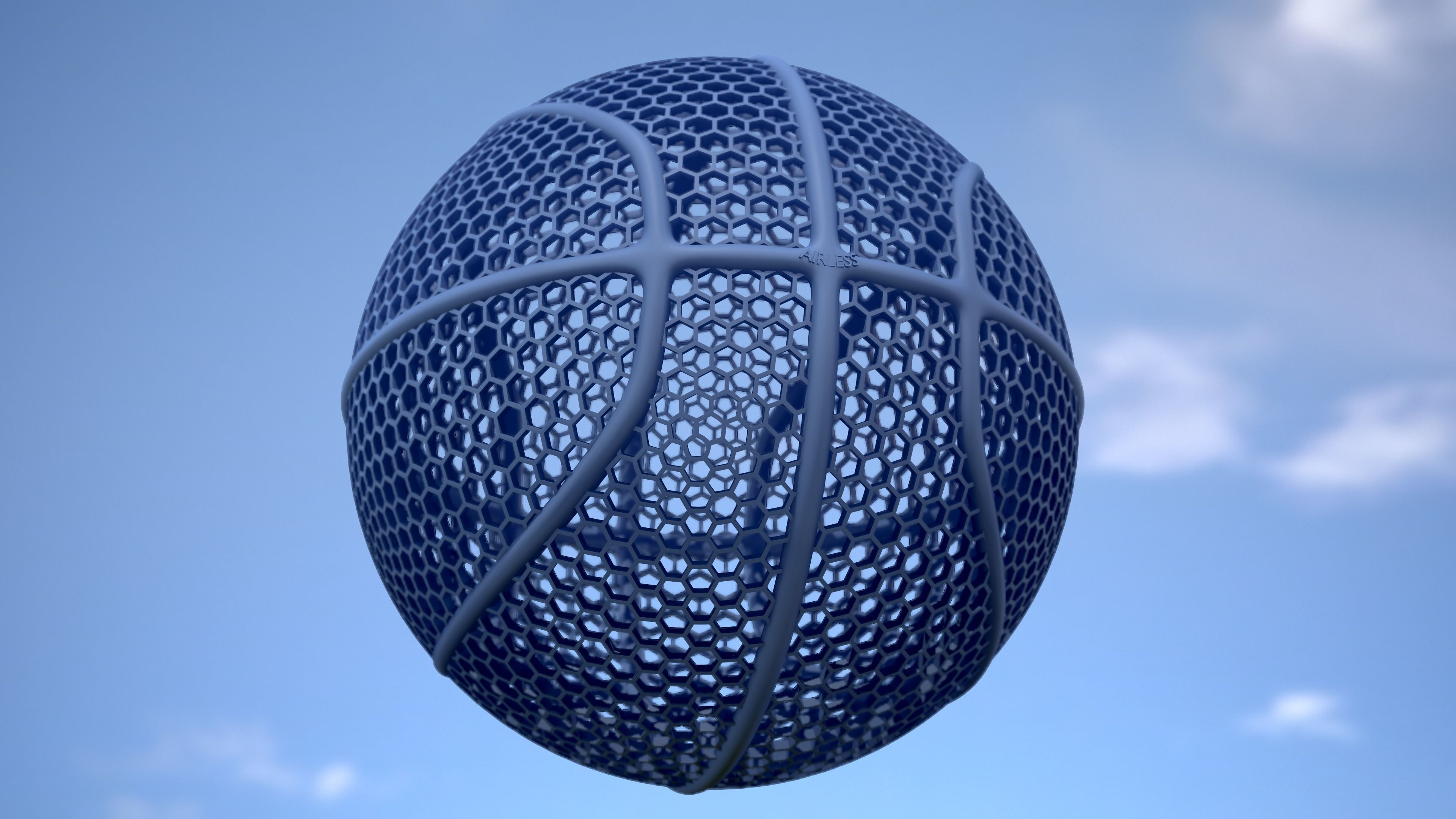 Airless Basketball - Realistic 3D Model free 3D model 3D printable ...
