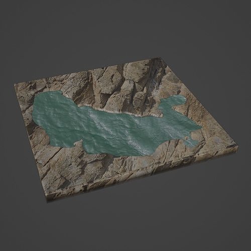 3D model lake River VR / AR / low-poly | CGTrader