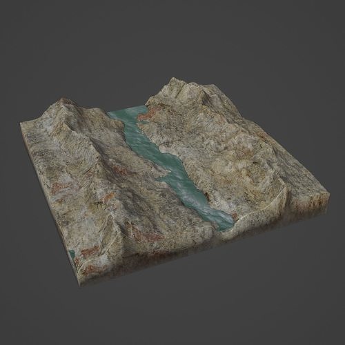 3D model River VR / AR / low-poly | CGTrader