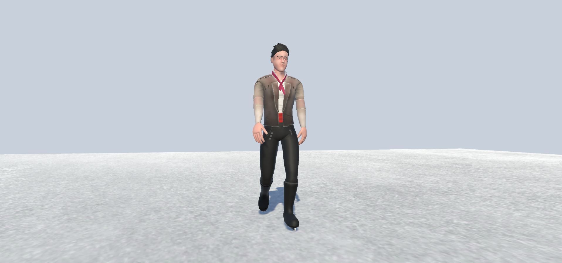 3D model Figure skate Avatar male VR / AR / low-poly | CGTrader