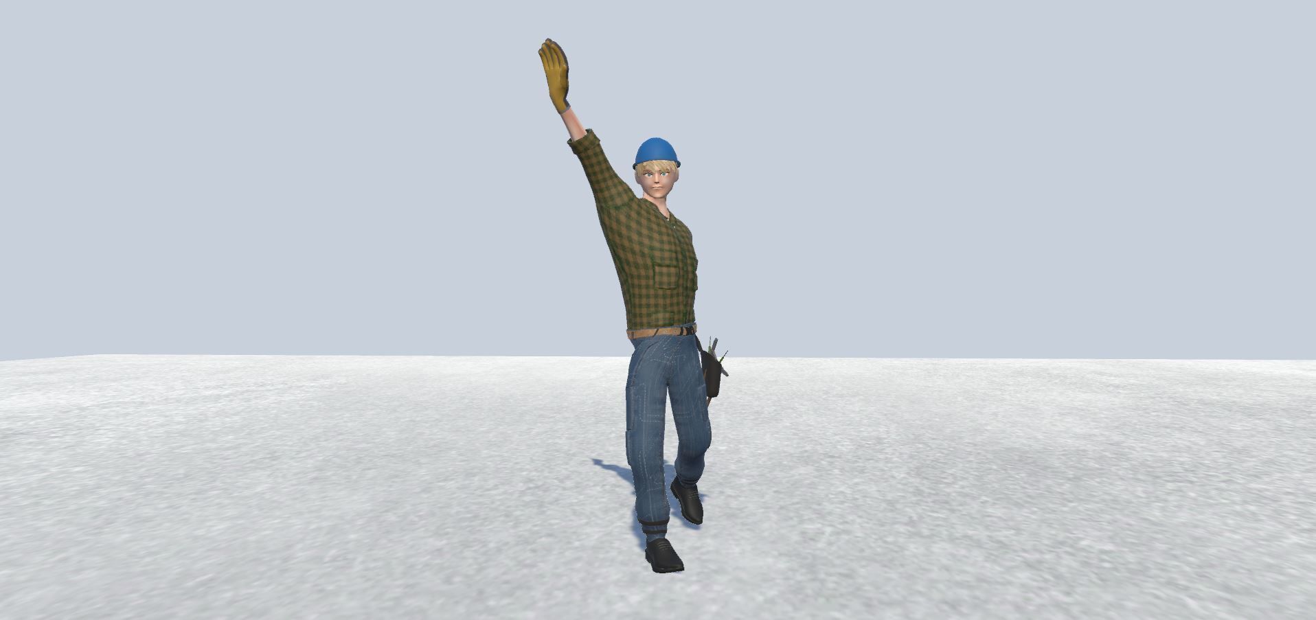 3D model Carpenter Avatar Rigged VR / AR / low-poly | CGTrader