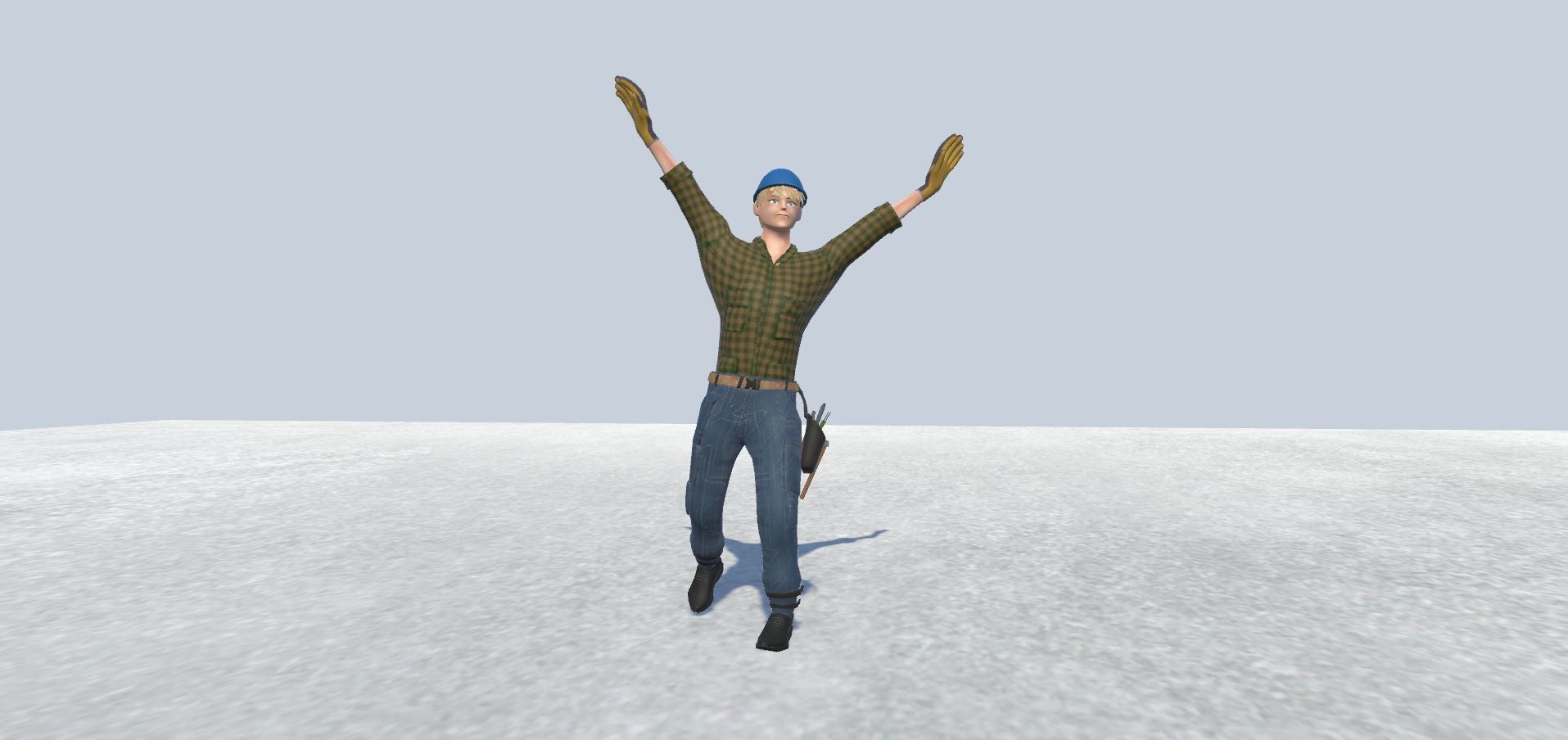 3D model Carpenter Avatar Rigged VR / AR / low-poly | CGTrader