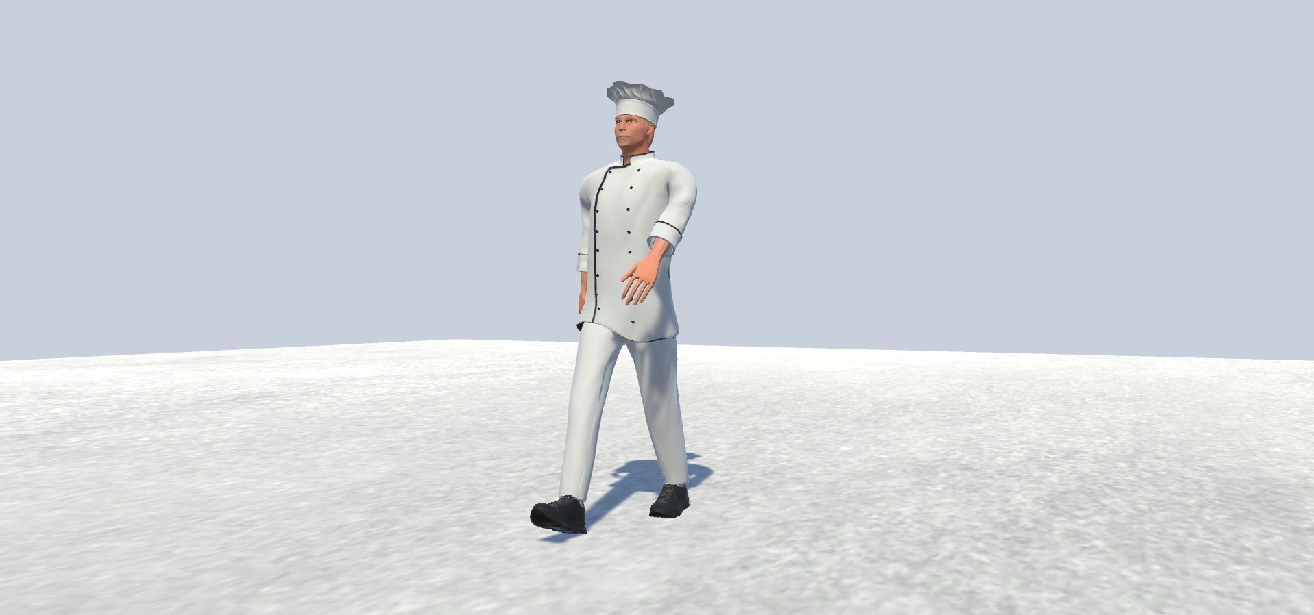 3D model Chef Avatar Rigged VR / AR / low-poly | CGTrader
