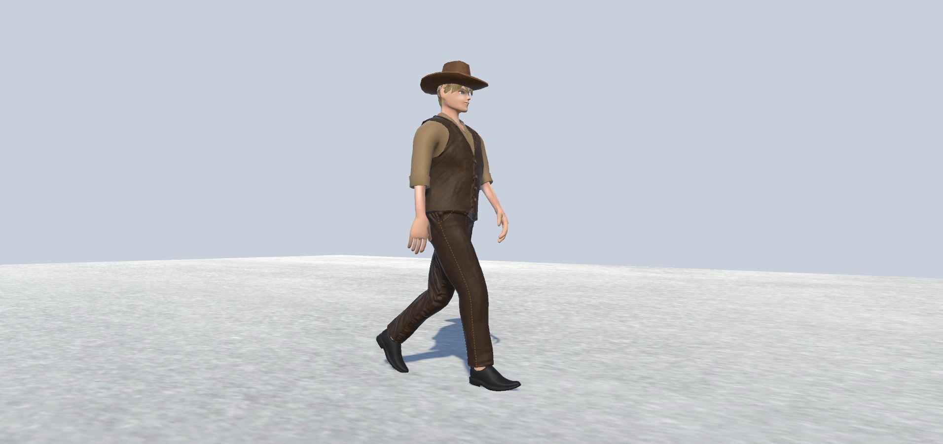 3D model Cow boy Avatar Rigged VR / AR / low-poly | CGTrader