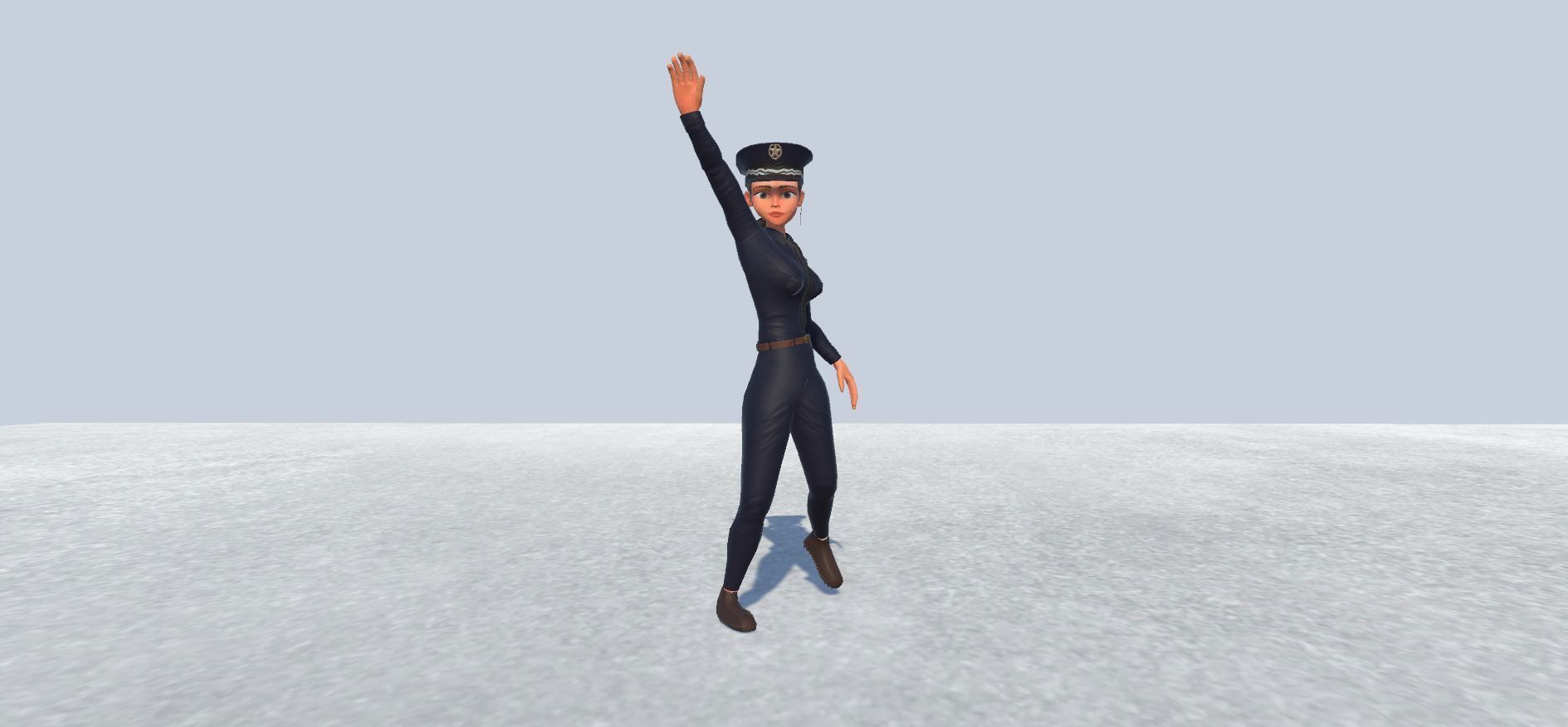 3D model female police officer avatar Rigged VR / AR / low-poly | CGTrader