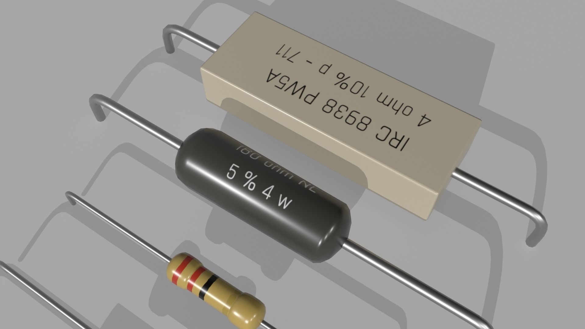 Resistor 3D model | CGTrader