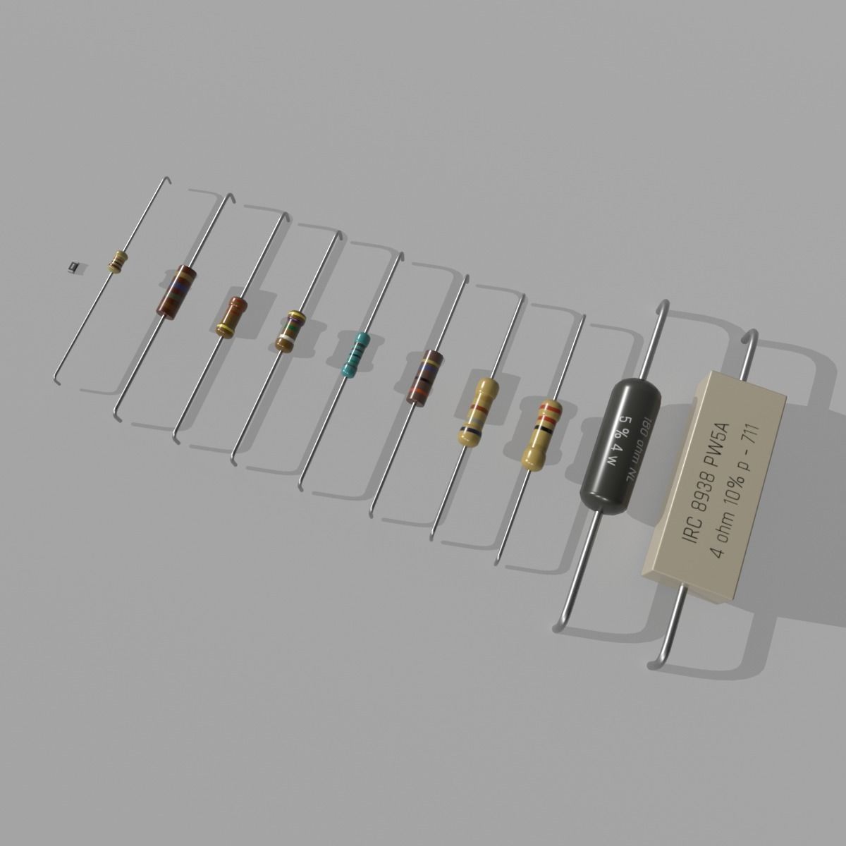 Resistor 3D model | CGTrader