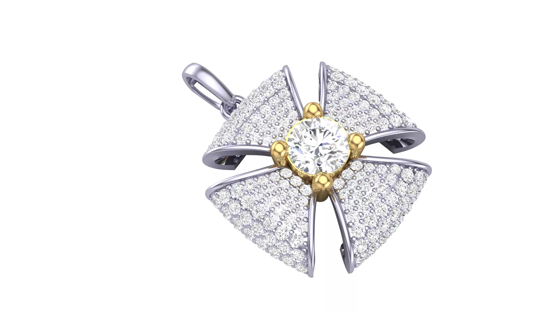 Pave Diamond 3D model 3D printable | CGTrader