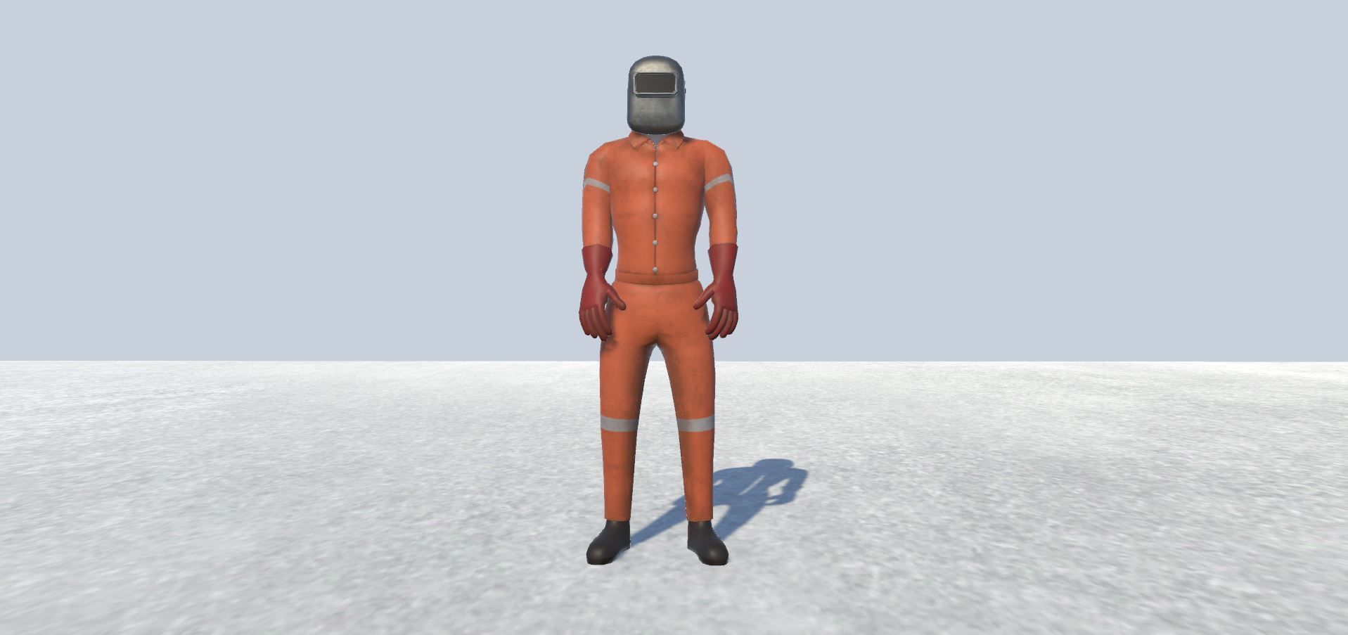 3D model Welder Avatar Rigged VR / AR / low-poly | CGTrader