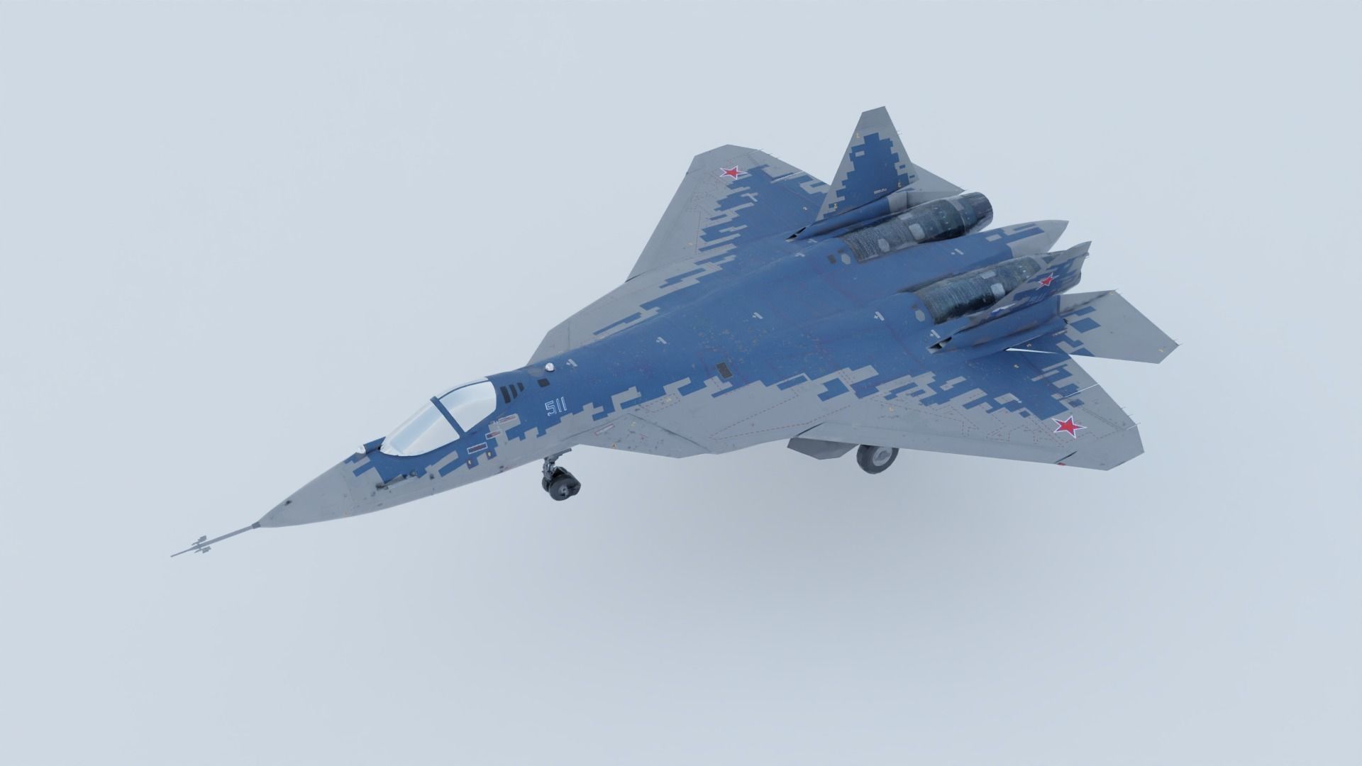 SUKHOI SU-57 FIGHTER JET 3D model | CGTrader