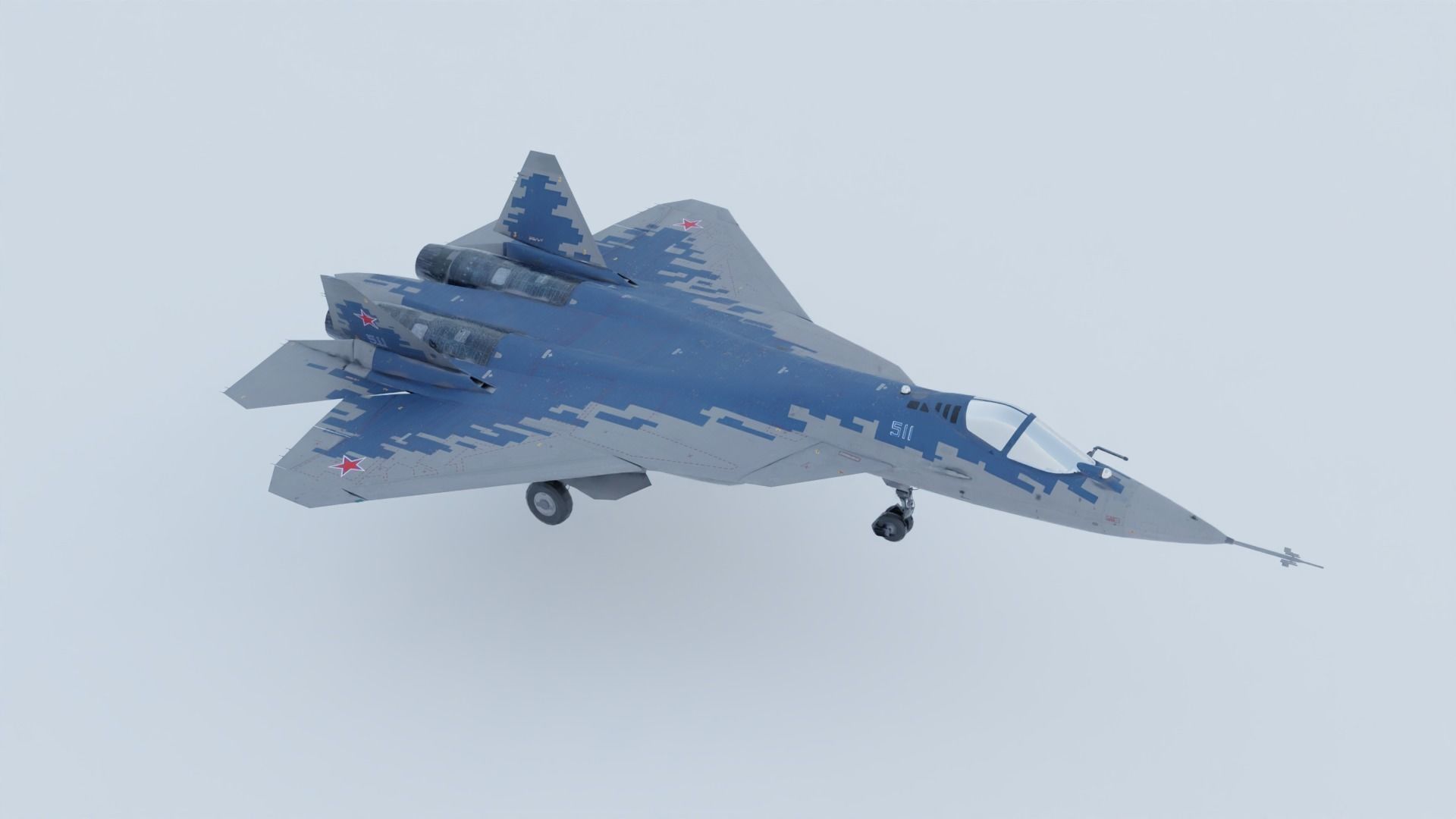 SUKHOI SU-57 FIGHTER JET 3D model | CGTrader