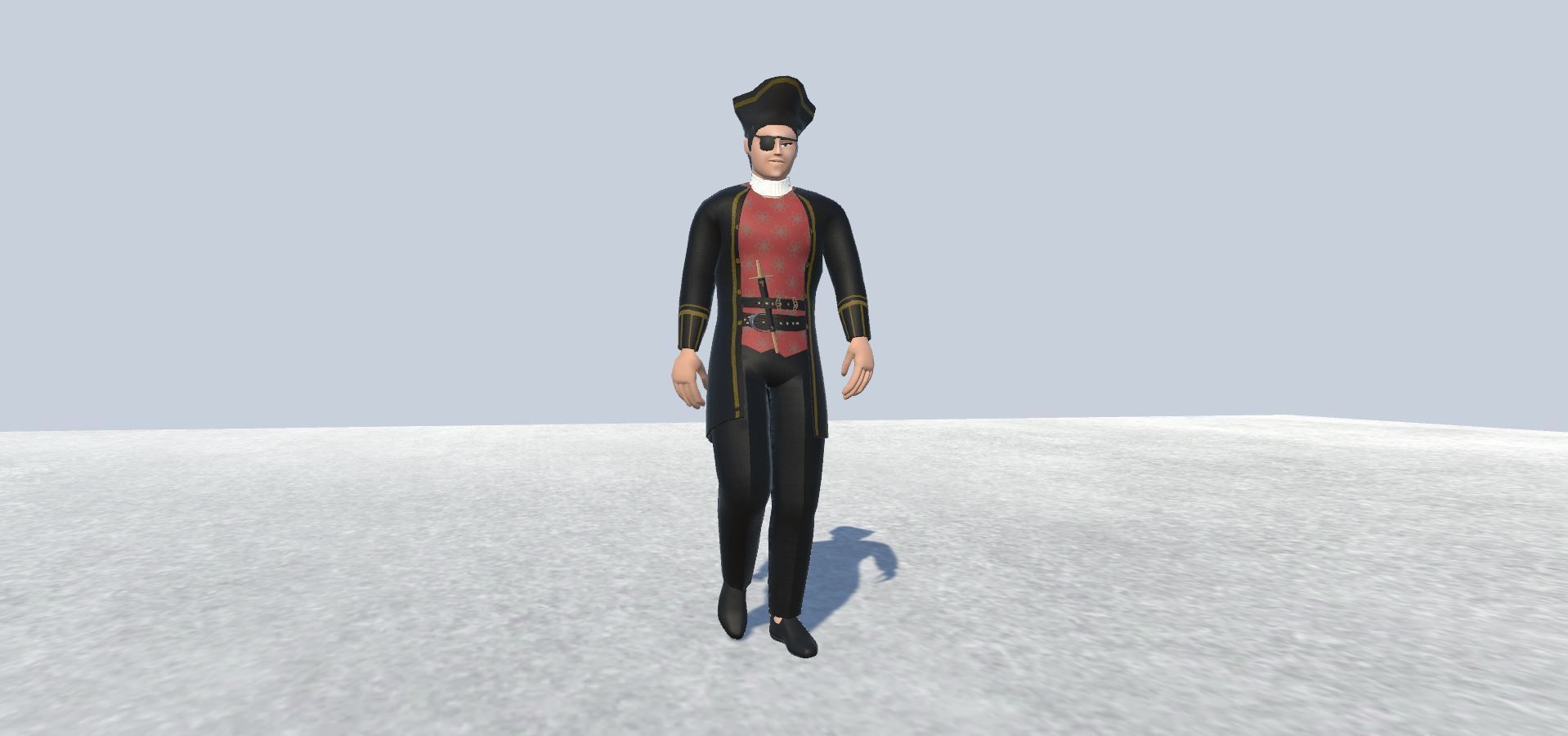 3D model Pirate 3 Avatar Rigged VR / AR / low-poly | CGTrader