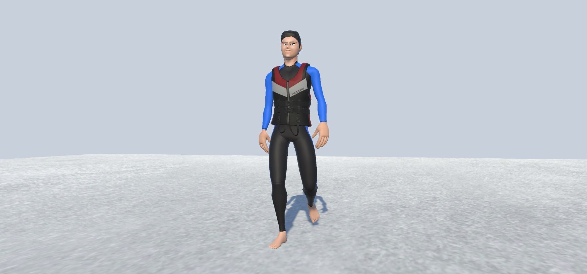 3D model Swim Suit Avatar Rigged VR / AR / low-poly | CGTrader