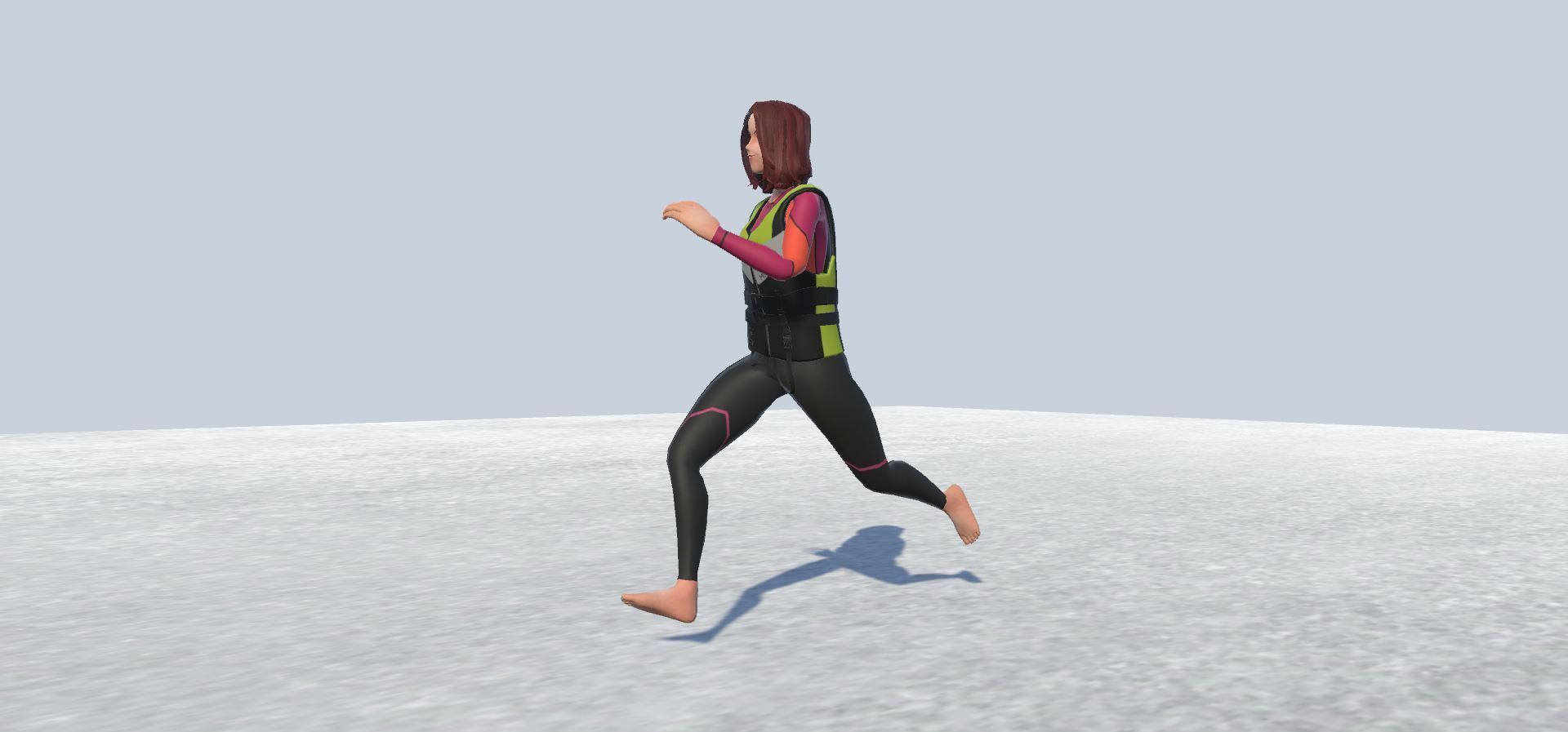 3D model Surf suit Female Avatar Rigged VR / AR / low-poly | CGTrader