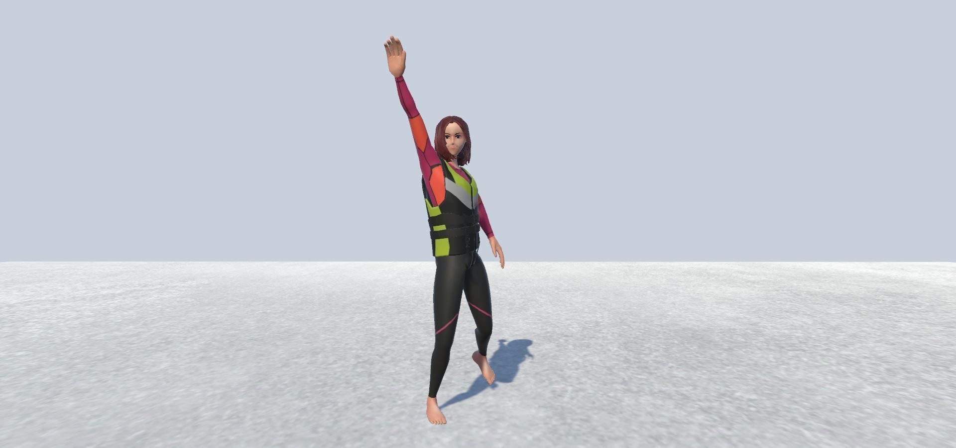 3D model Surf suit Female Avatar Rigged VR / AR / low-poly | CGTrader