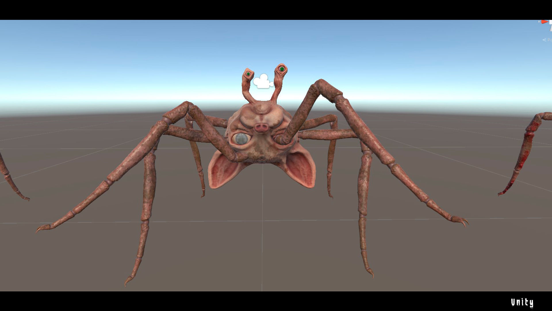 3D model The Spider Cat game character for Horror games VR / AR / low ...