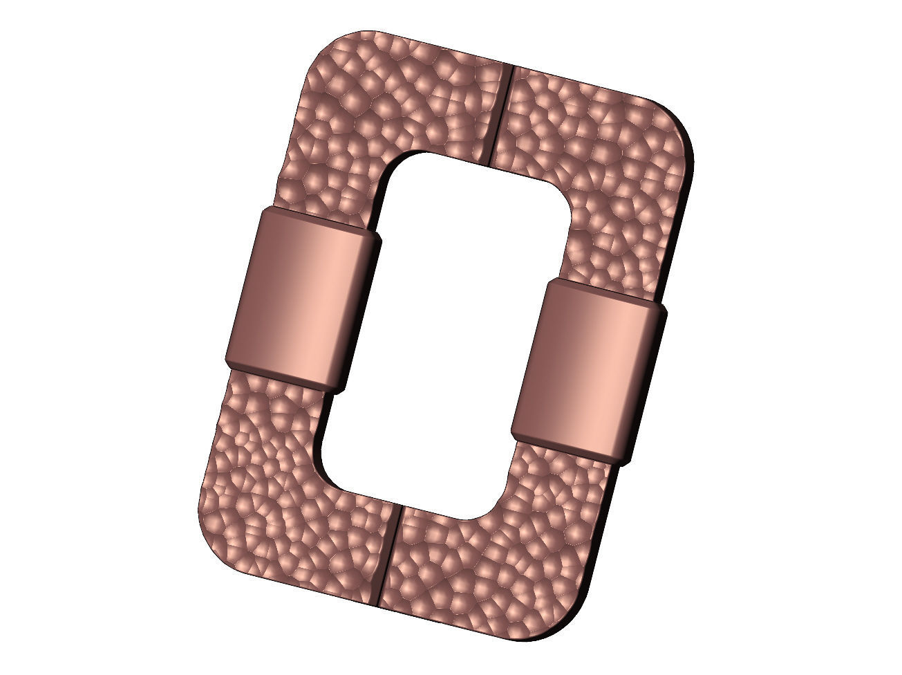 Rectangular hammered texture door gate push pull plate handle 3D model ...