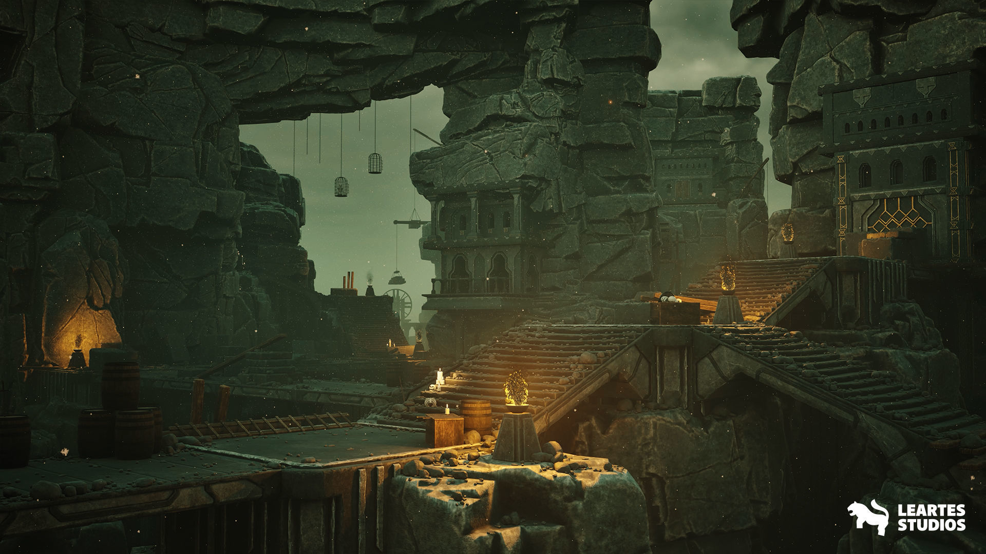 3d Model Dwarven Dungeon Environment Vr Ar Low Poly Cgtrader