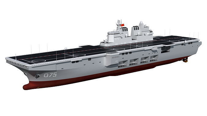 The China Type 075 amphibious assault ship model 3D model | CGTrader