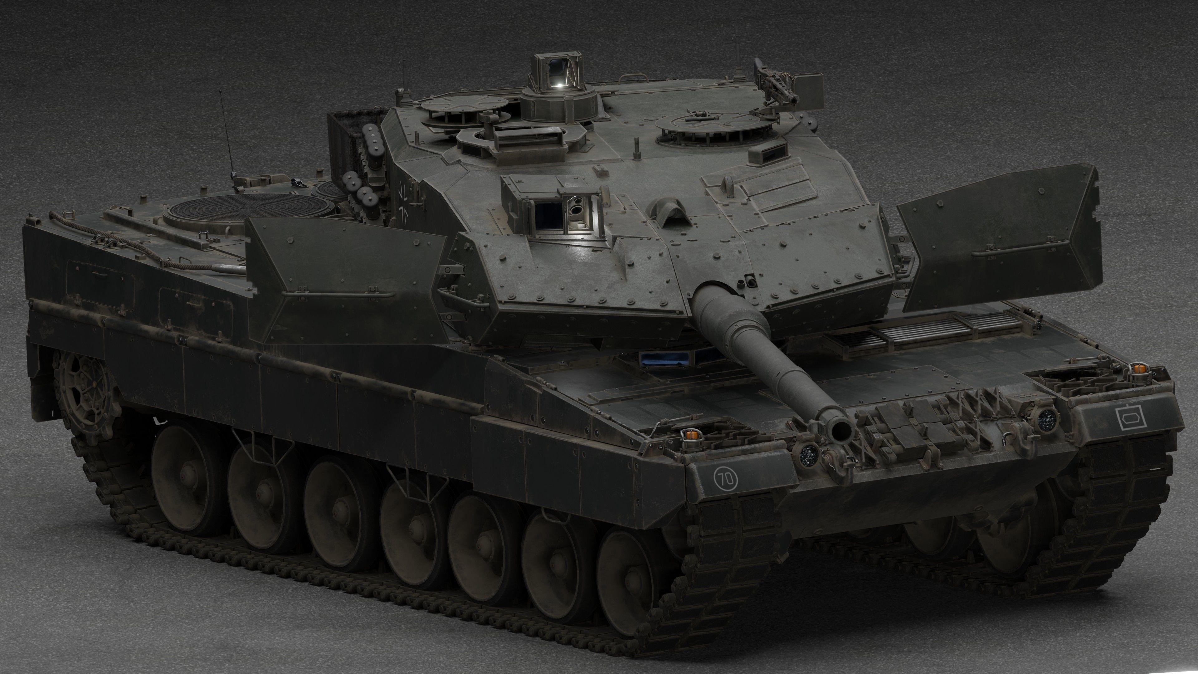 Tank Leopard 2a6 3D model | CGTrader