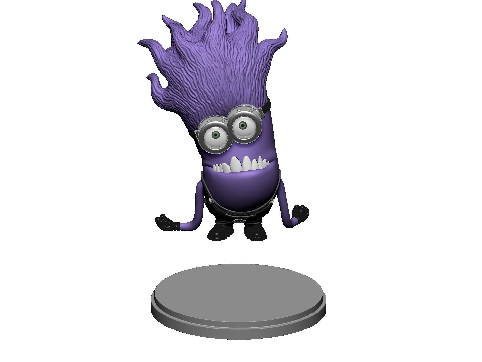 Purple mutated minion for 3D printing STL 3D model 3D printable | CGTrader