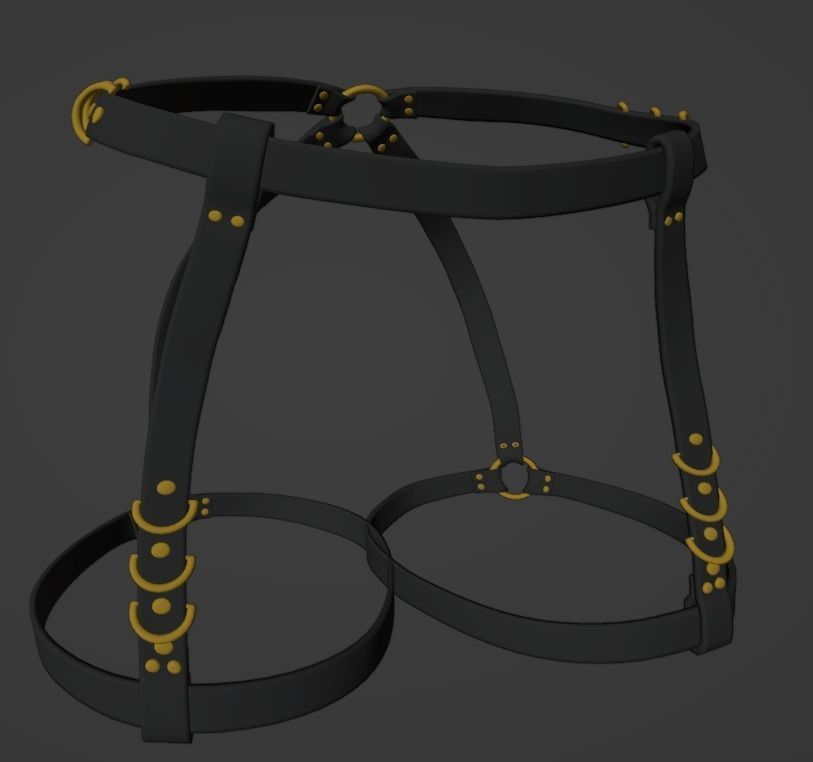 Harness 2 3D model rigged | CGTrader