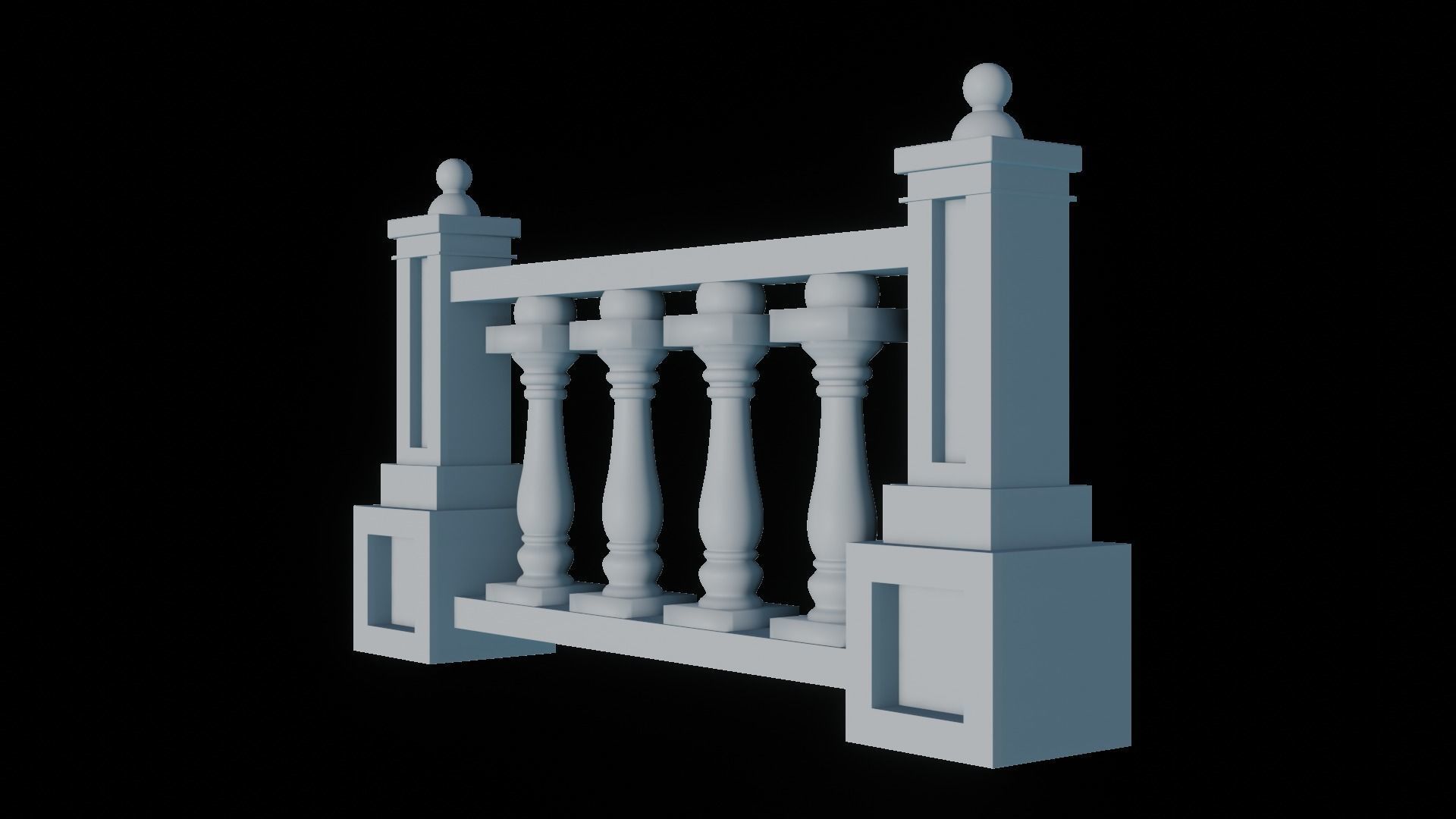 Downloadable Balustrade Model Perfect 3D Print Design 3D model 3D ...