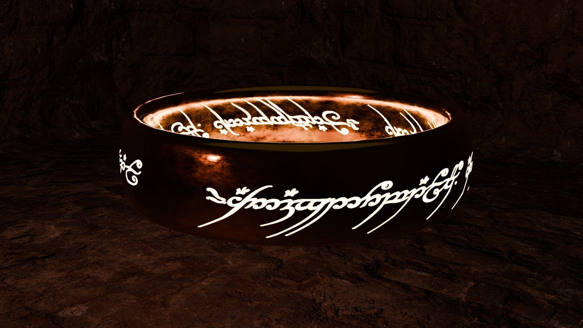 3D model LOTR Ring inspired model VR / AR / low-poly | CGTrader