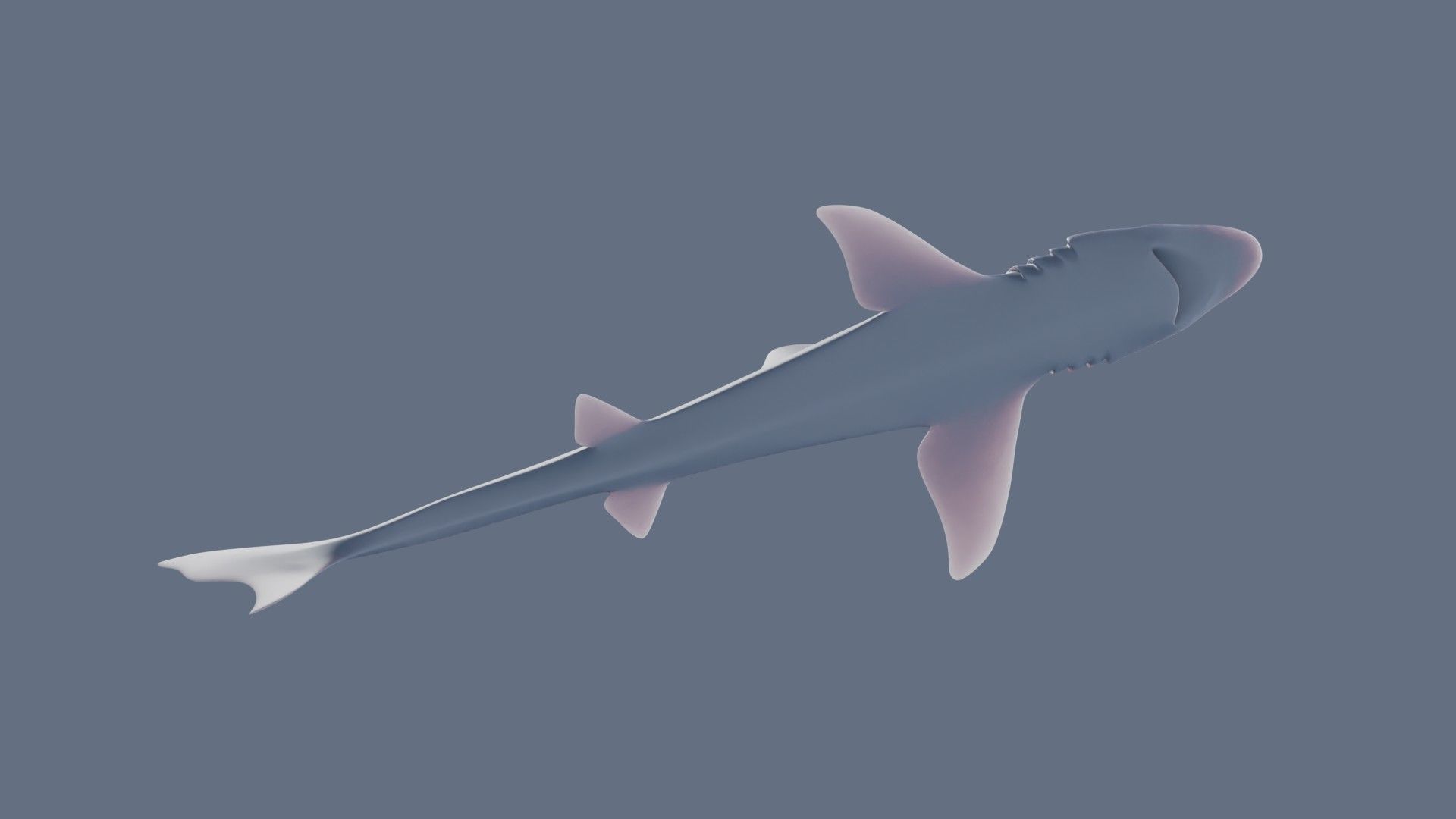 Blue Shark Figurine 3D model 3D printable | CGTrader