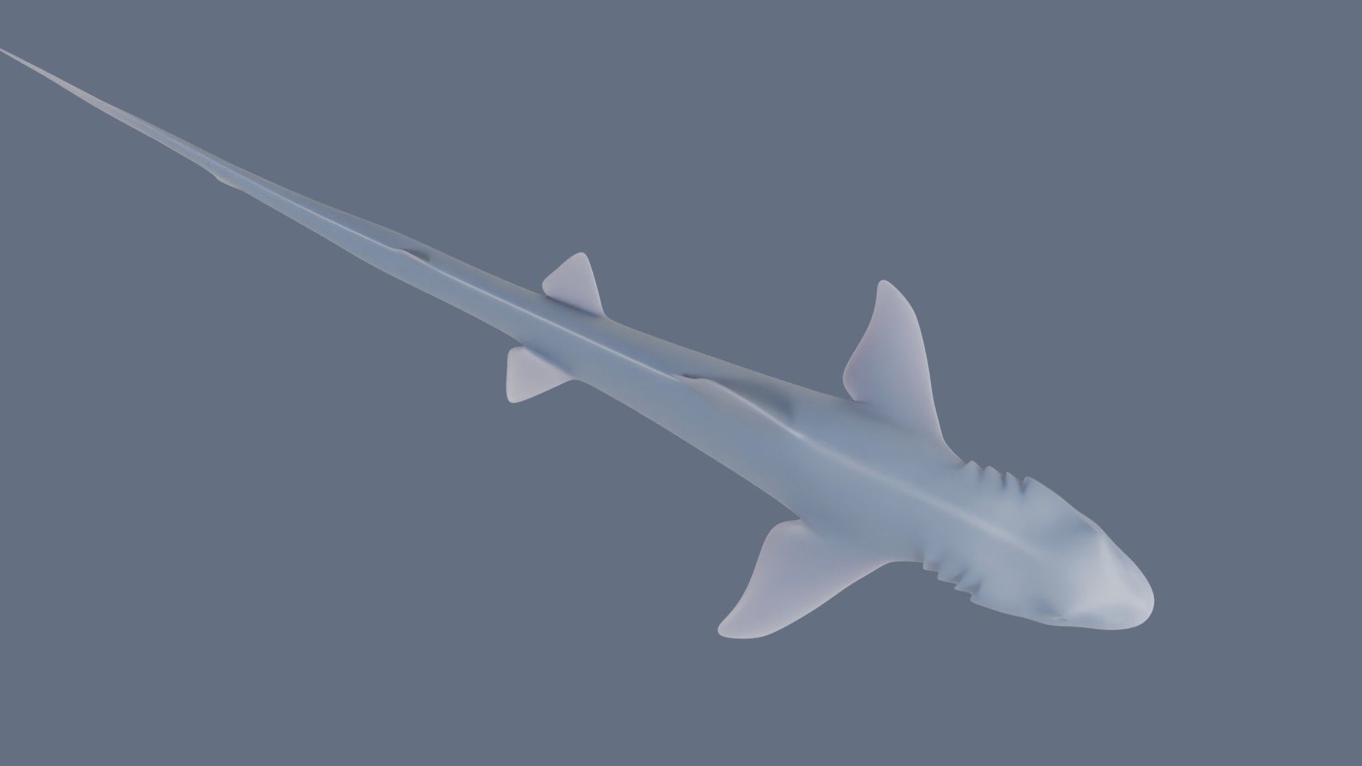 Blue Shark Figurine 3D model 3D printable | CGTrader