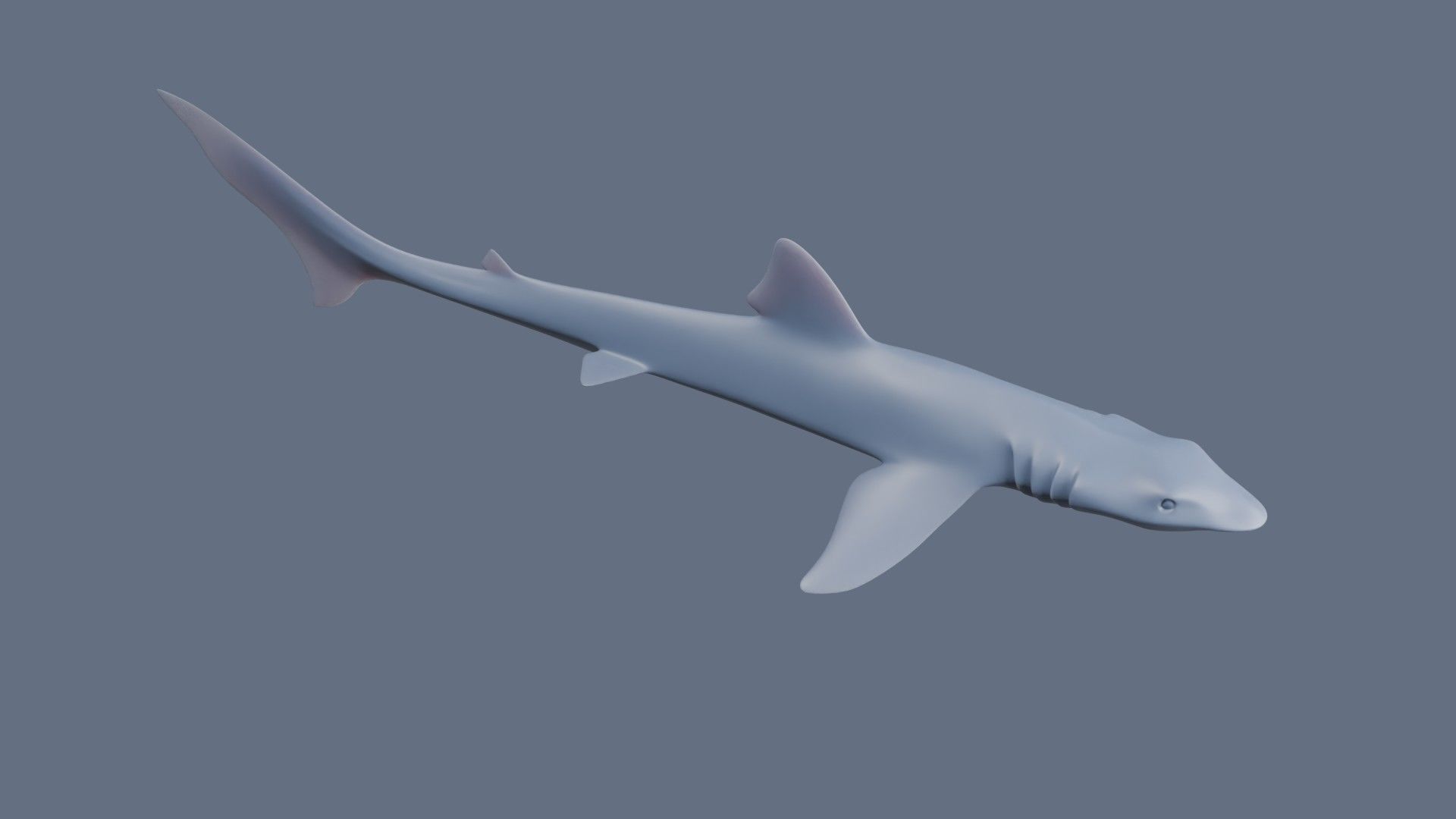 Blue Shark Figurine 3D model 3D printable | CGTrader