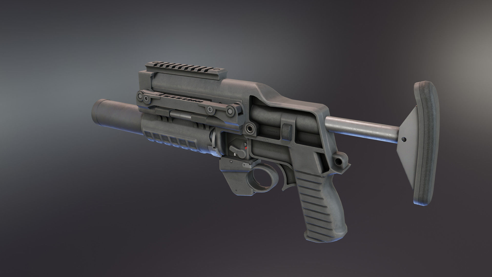 3D model VHS BG Grenade Launcher VR / AR / low-poly | CGTrader