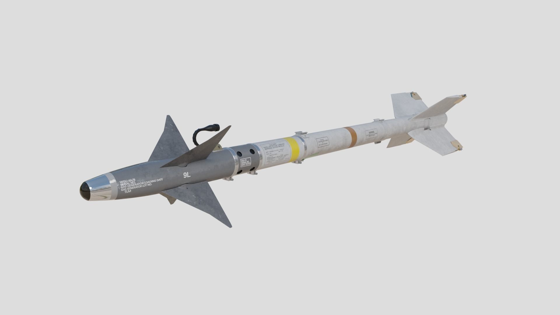 AIM-9L Sidewinder Air-to-air missile 3D model | CGTrader