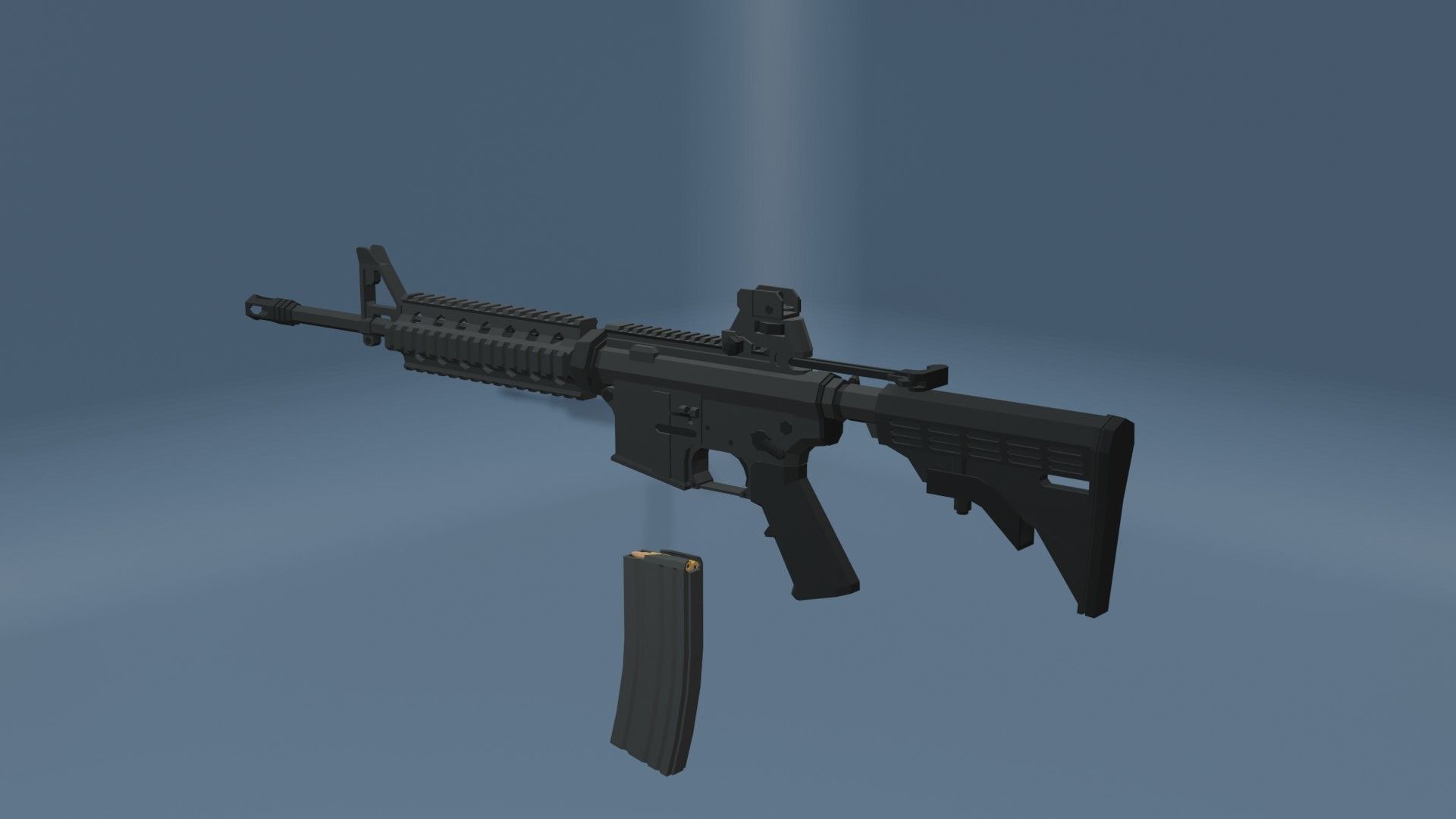 LOW POLY M4A1 free VR / AR / low-poly 3D model animated rigged | CGTrader