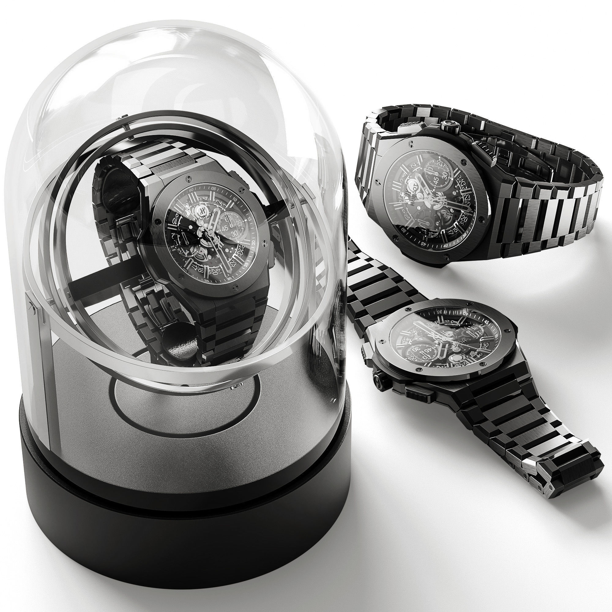 Watch Hublot BigBang 3D model | CGTrader