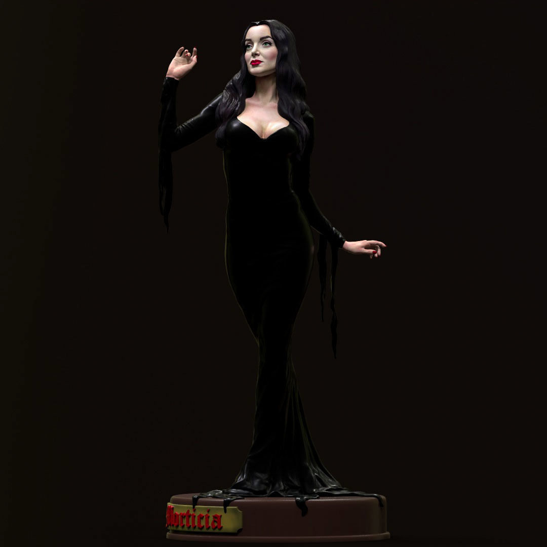 Morticia Addams 3D model 3D printable | CGTrader