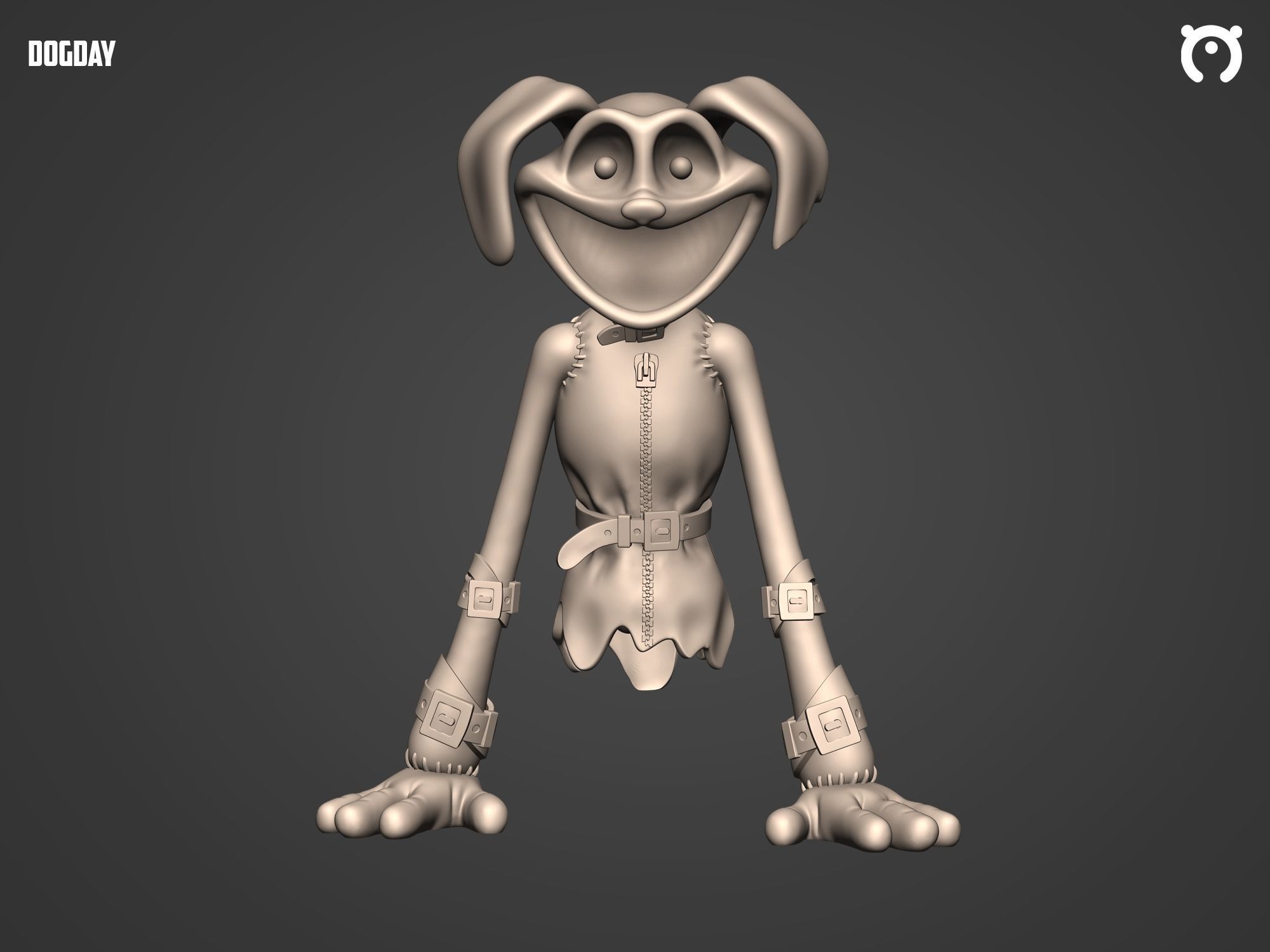 Dogday - Smiling Critters 3D model 3D printable | CGTrader