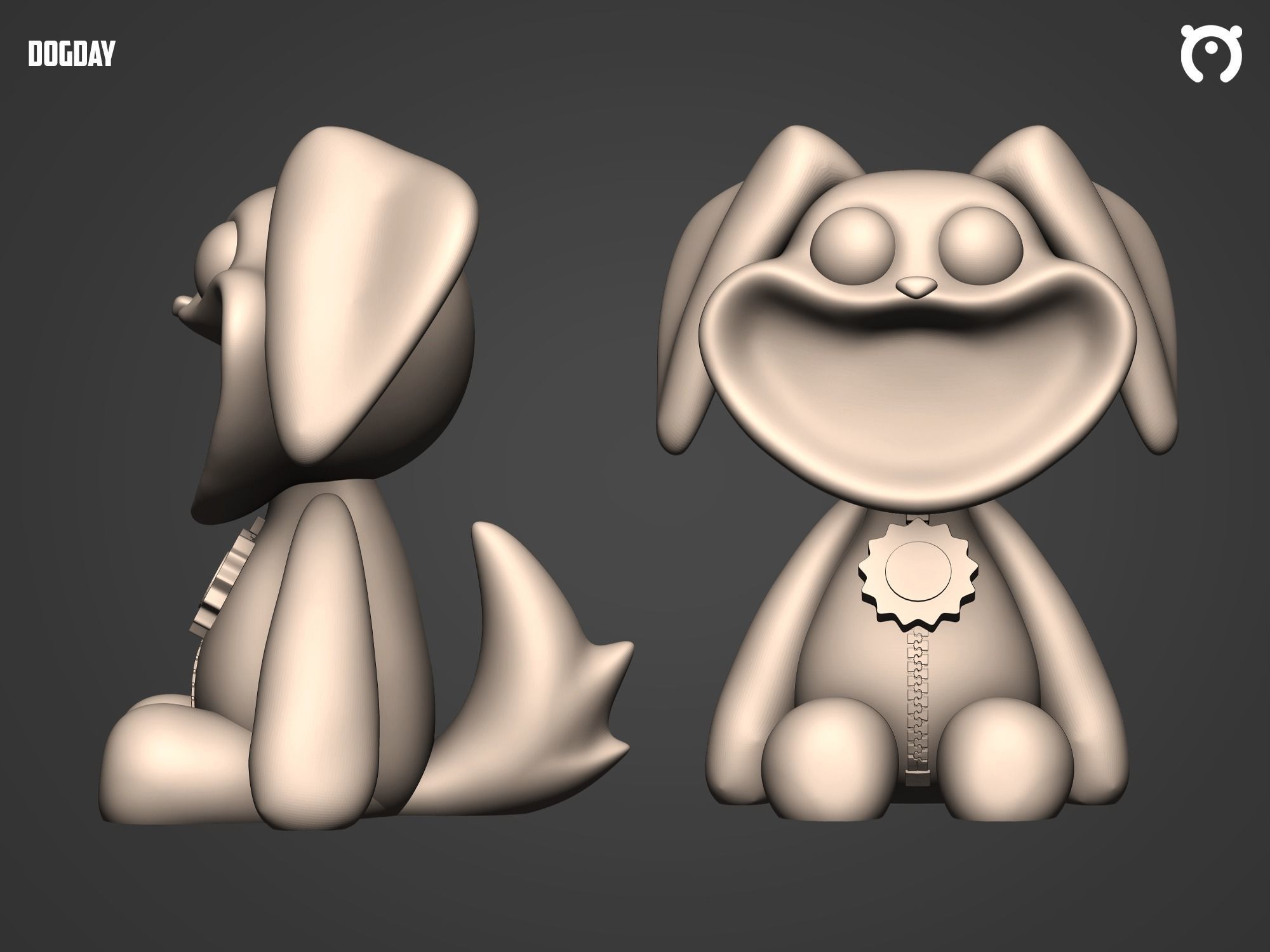 Dogday - Smiling Critters 3D model 3D printable | CGTrader