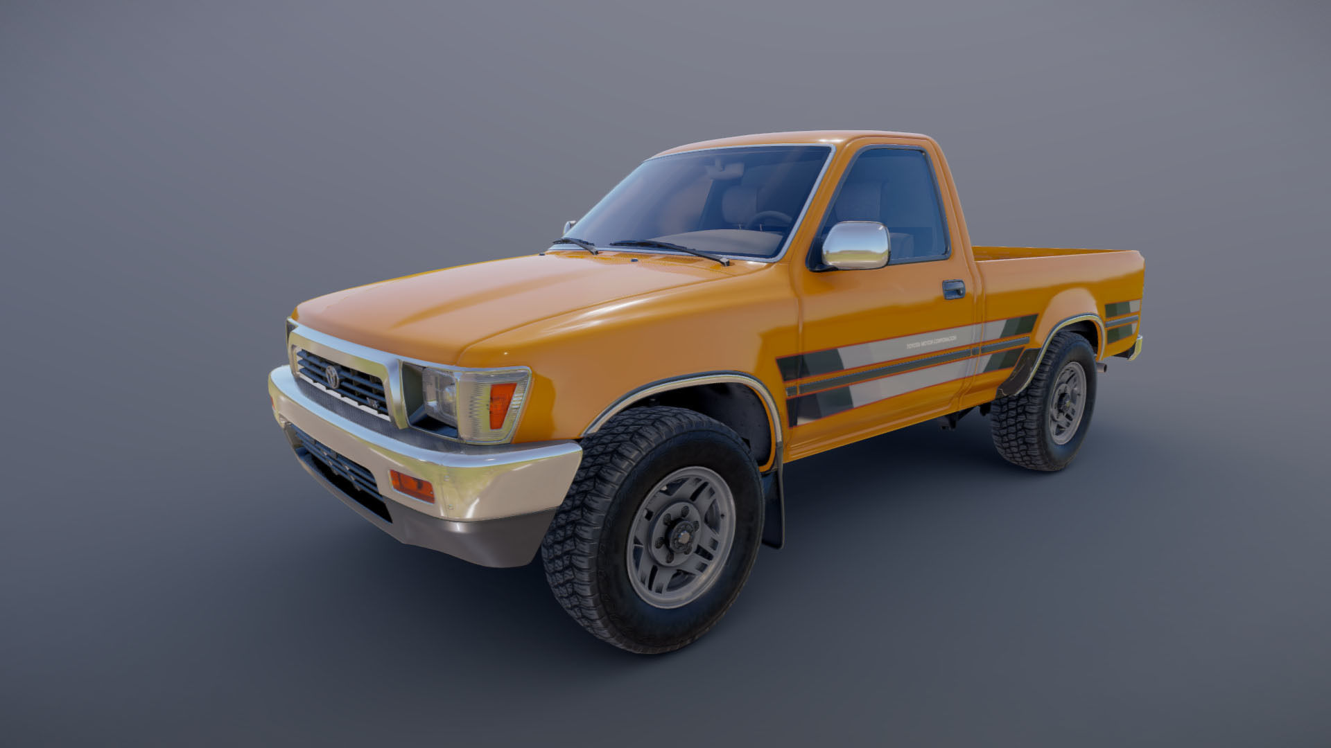 3D model Toyota Hilux pickup VR / AR / low-poly | CGTrader
