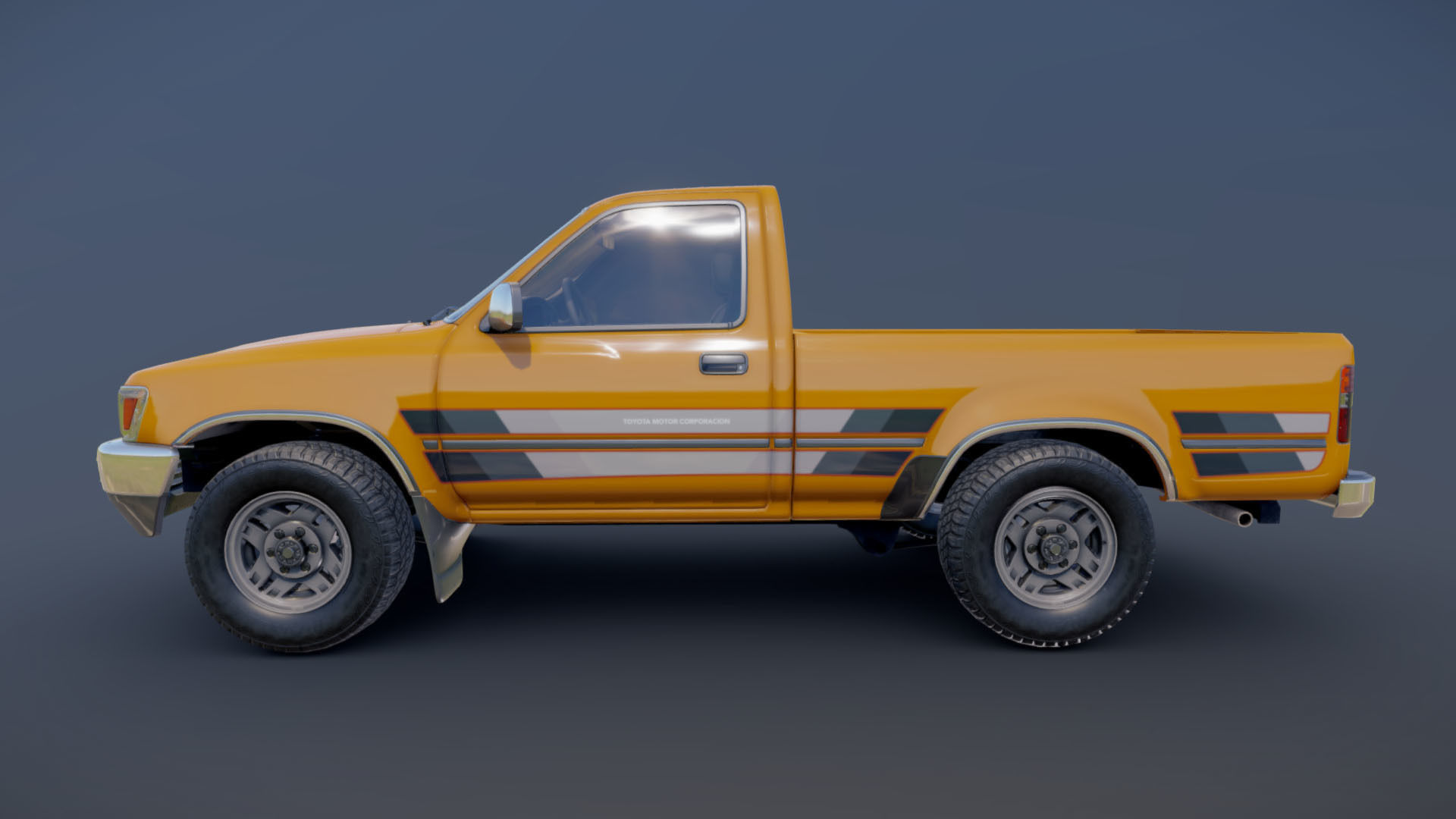3D model Toyota Hilux pickup VR / AR / low-poly | CGTrader