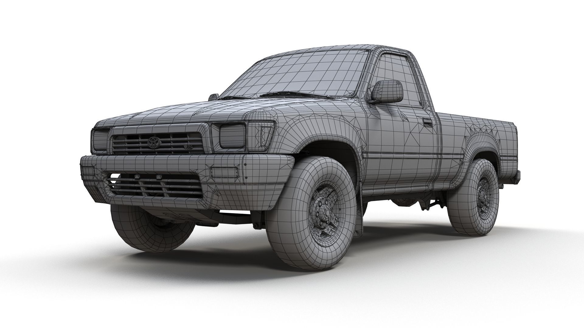 3D model Toyota Hilux pickup VR / AR / low-poly | CGTrader