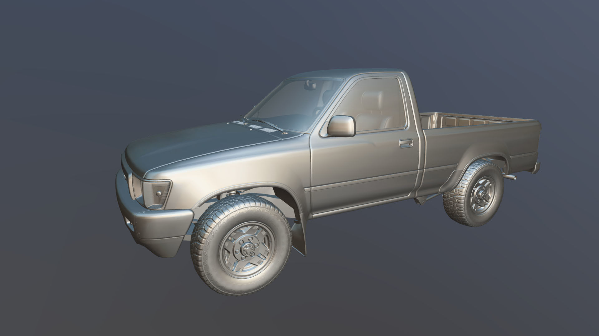 3D model Toyota Hilux pickup VR / AR / low-poly | CGTrader