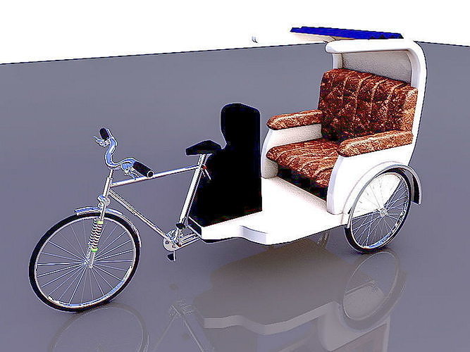 Bike Rickshaw 2 3D model | CGTrader