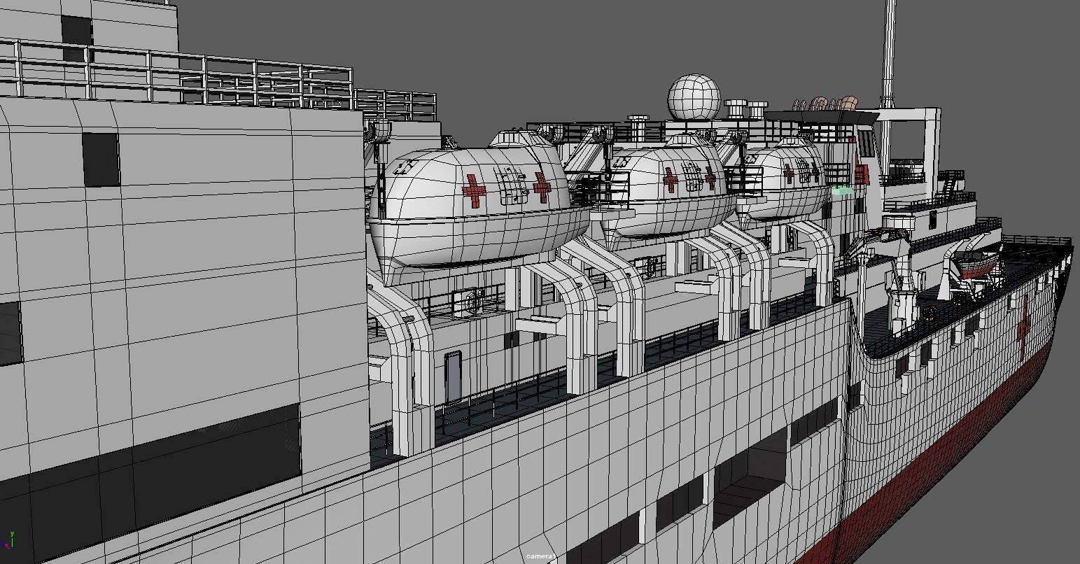 The Chinese Peace Ark hospital ship 3D model 3D model | CGTrader
