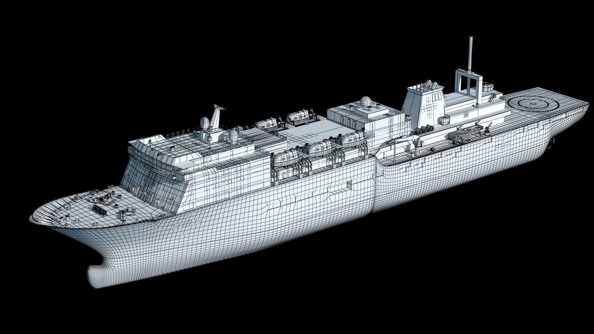 The Chinese Peace Ark hospital ship 3D model 3D model | CGTrader