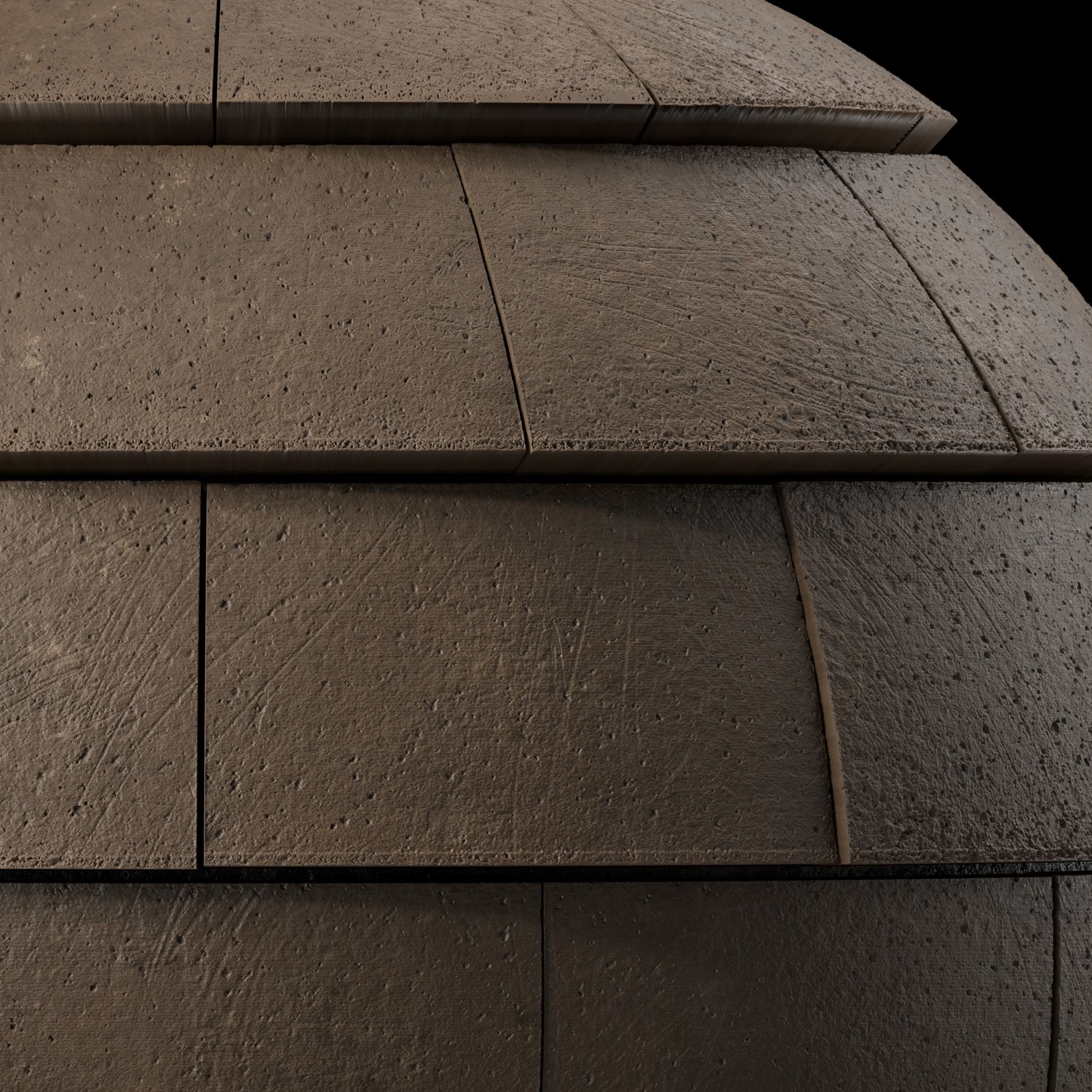 Texture Roof Tile Materials 102- Concrete Roofing - Sbsar Seamless Pbr ...
